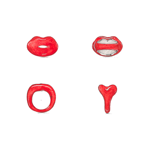 Hotlips Ring - Silver and Enamel - Classic Red - Hotlips By Solange
